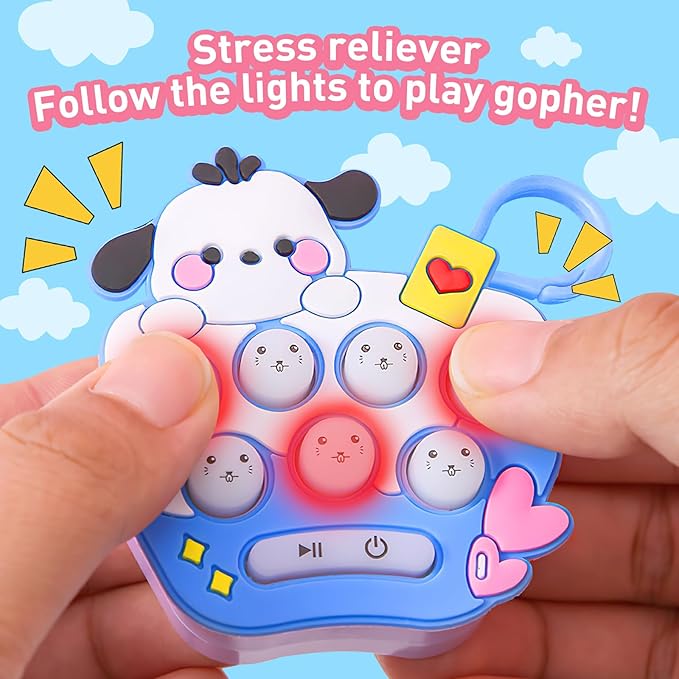 Mini Quick Push Electronic Fidget Toy – 2-in-1 Handheld Memory Game ...