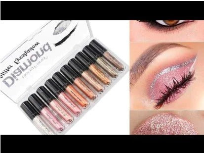 Heng Fang Shine Diamond Glitter Eyeshadow (Pack Of 10) – Loto.pk