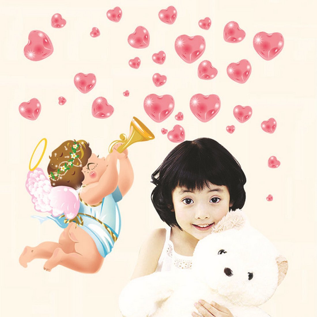 Wall Sticker Angel Love Heart Speaker Ay7107 – Loto.pk