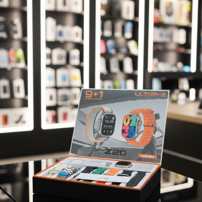 Z20 Ultra 2 Smartwatch | Super HD Display | 7 Straps | Wireless Chargi ...