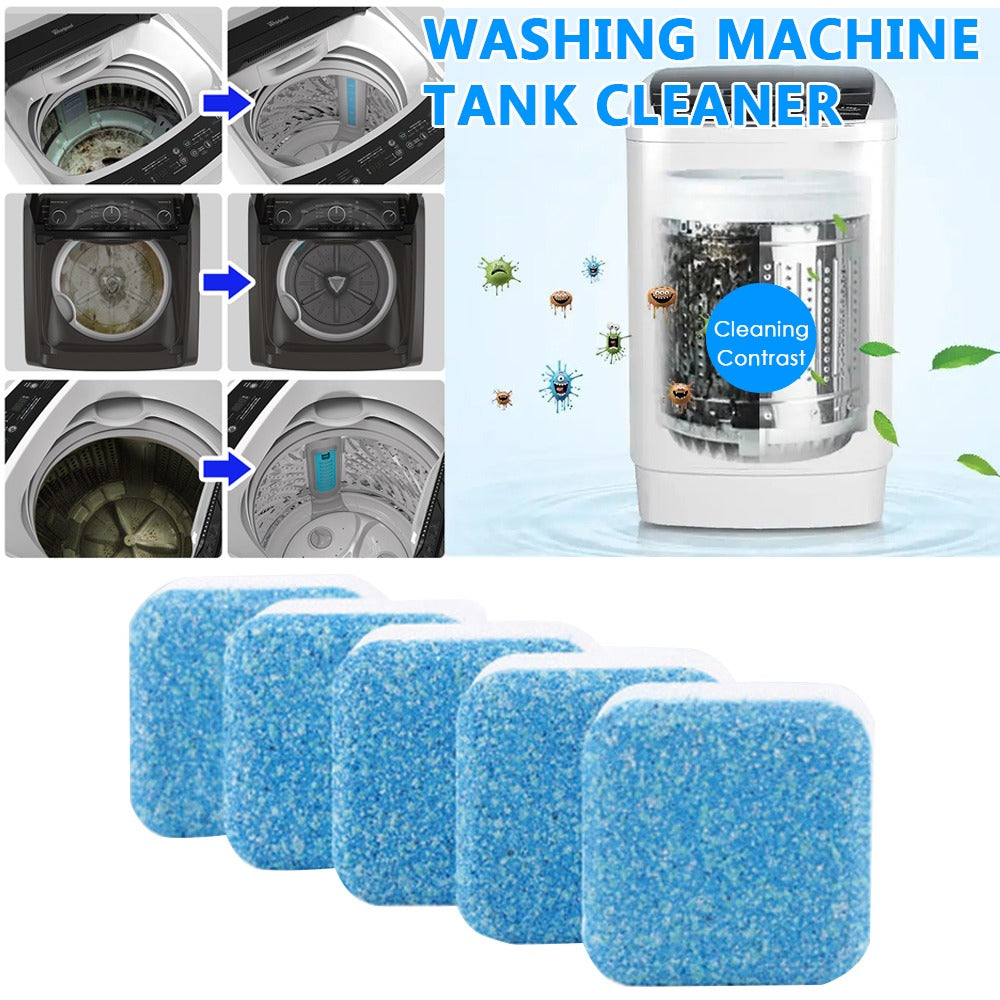 Tab Washing Machine Cleaner – Effervescent Detergent Tablets, Deep Cle ...