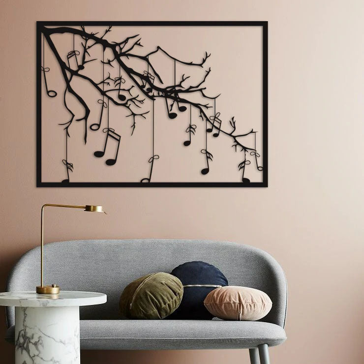 Melody Tree Panel | Musical Notes Tree of Life Wall Decor – Loto.pk
