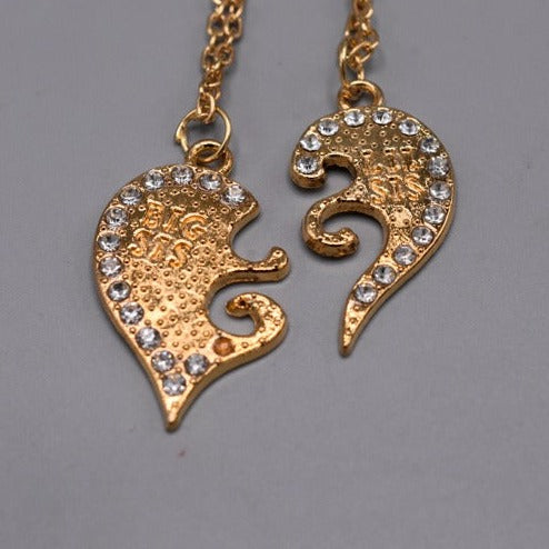 Big Sister Little Sister Heart Necklace Locket Trending Design – Loto.pk