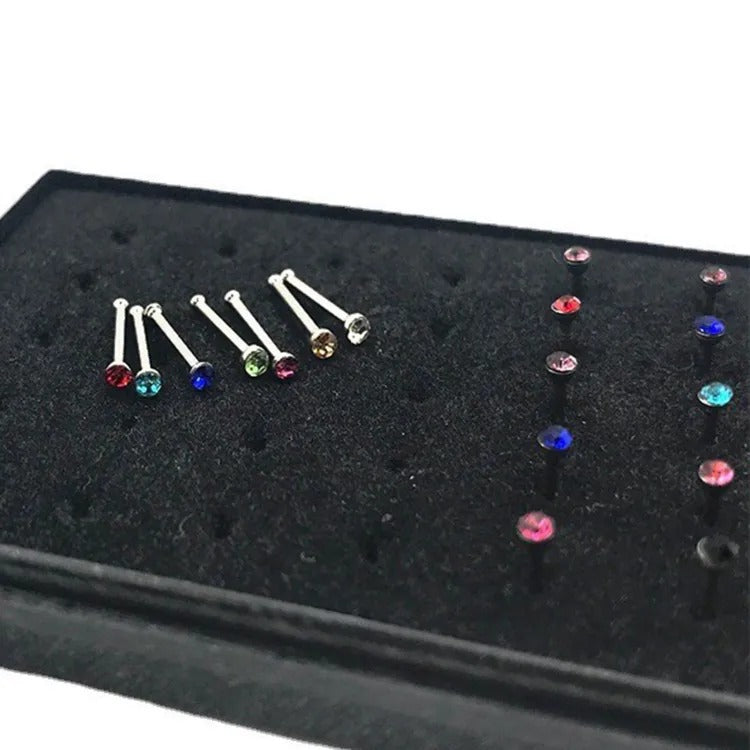 1 pcs Random design Hot Selling Piercing Nose Ring MultiColor new desi ...