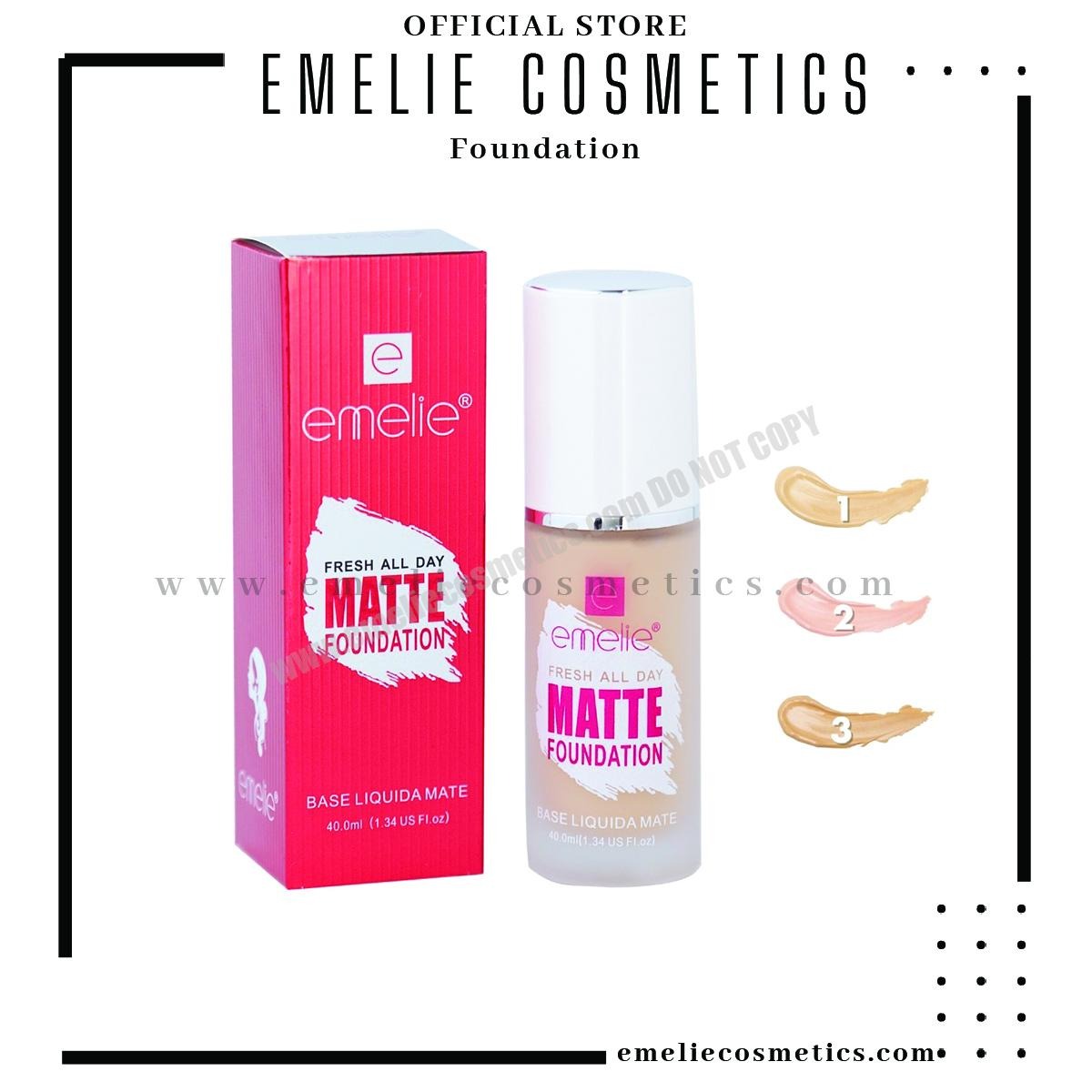 Emelie Cosmetics - Liquid Matte Foundation – Loto.pk