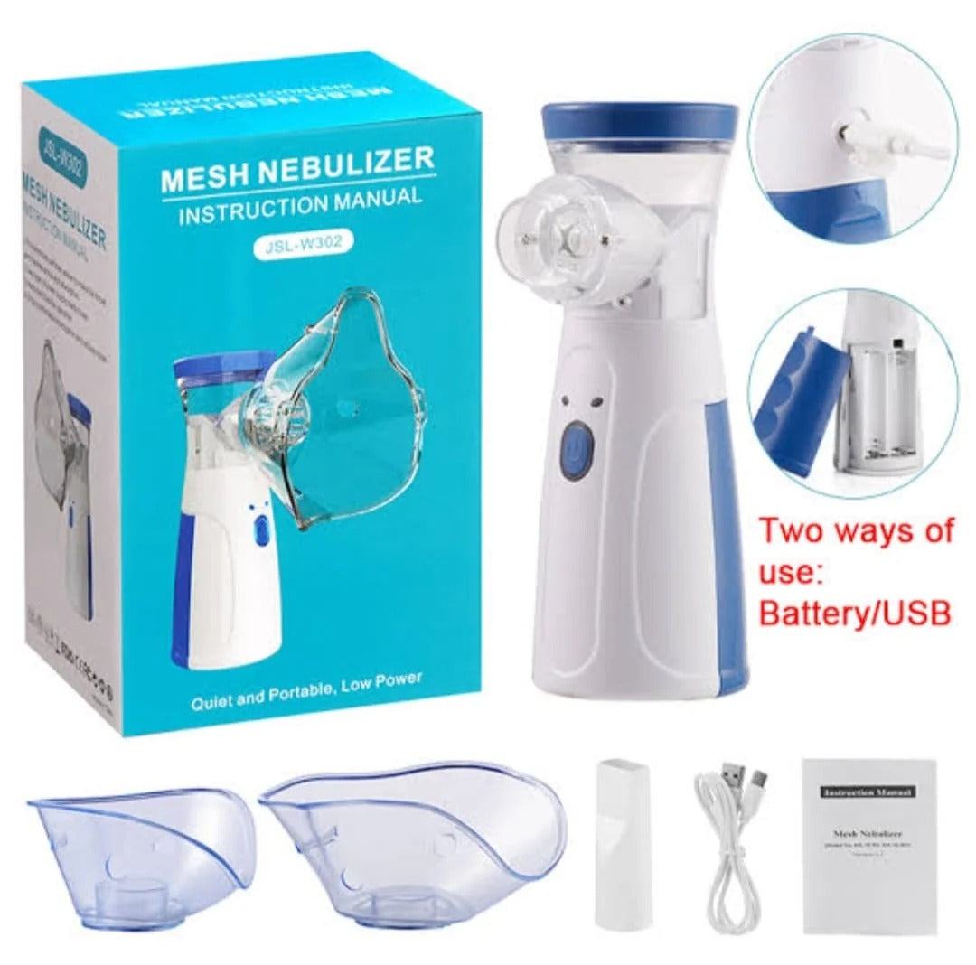 Mini Portable Silent Nebulizer Handheld Inhaler Atomizer: Medical Grad ...