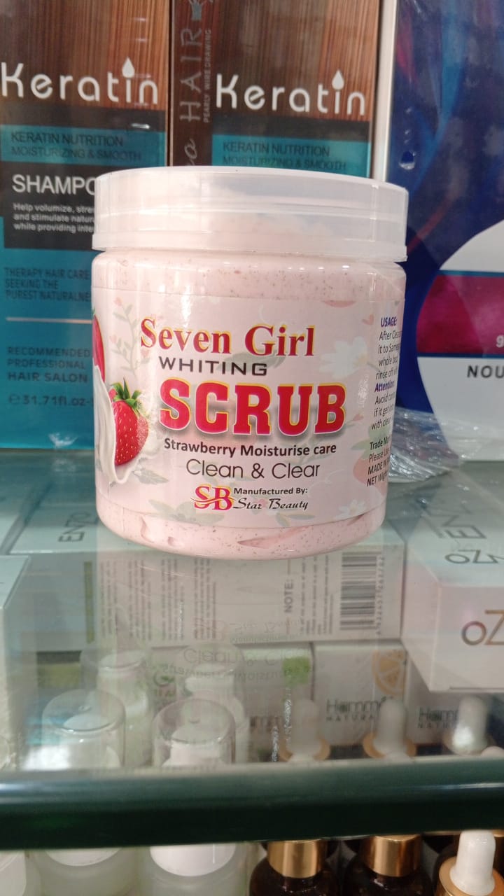 Seven Girl Whitening Scrub Strawberry Moisturise Care – Big Size – Loto.pk