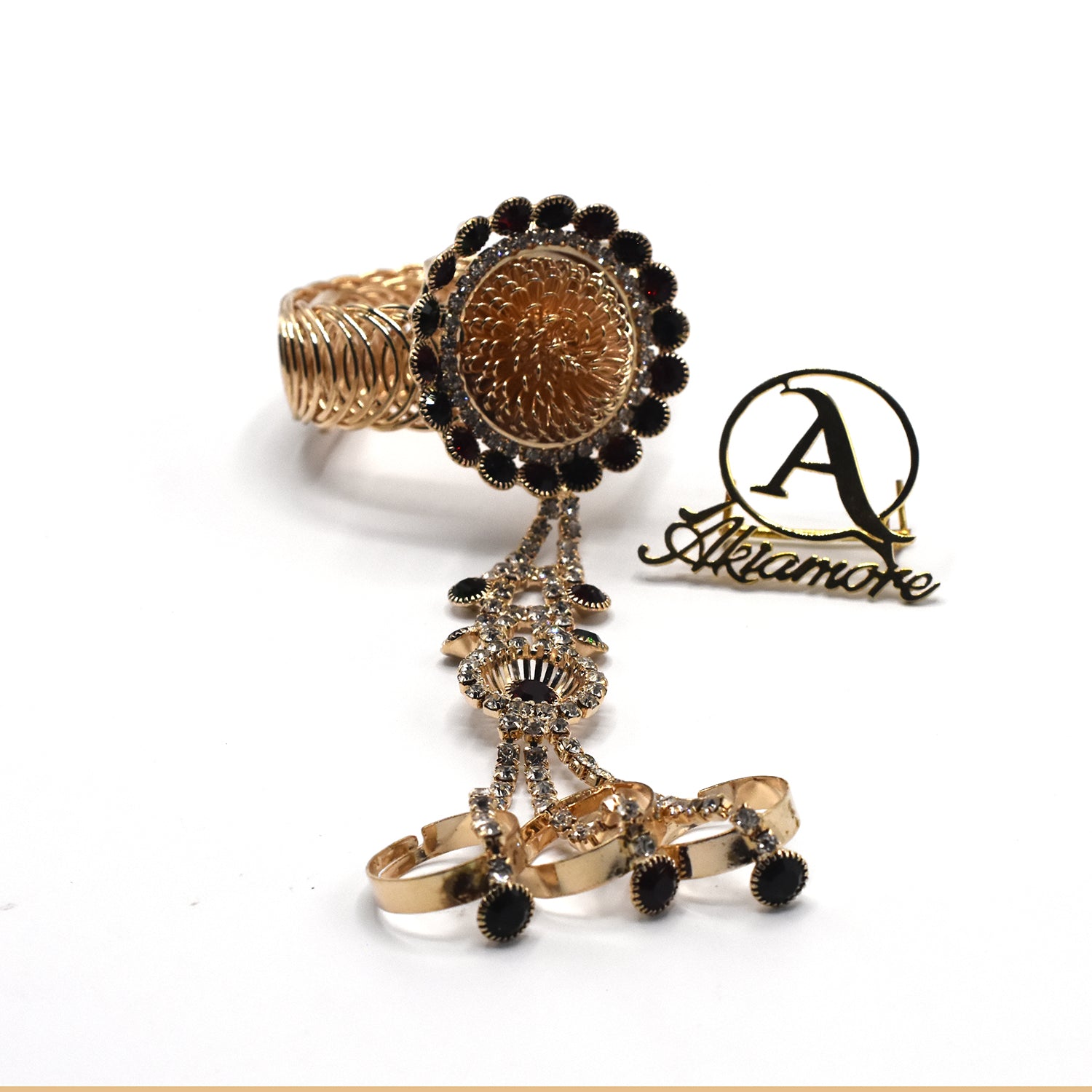 Three Fingers Ring Bracelet Panja Ring for Women btfrgra4g-f – Loto.pk