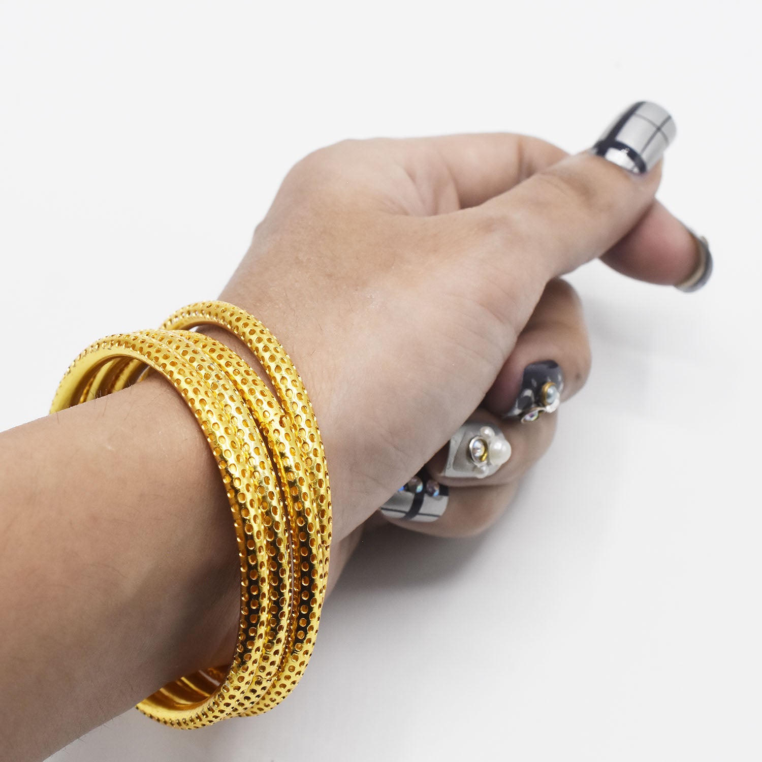 Jali Design Bangles Set of 4 bl24gde1m-1 – Loto.pk