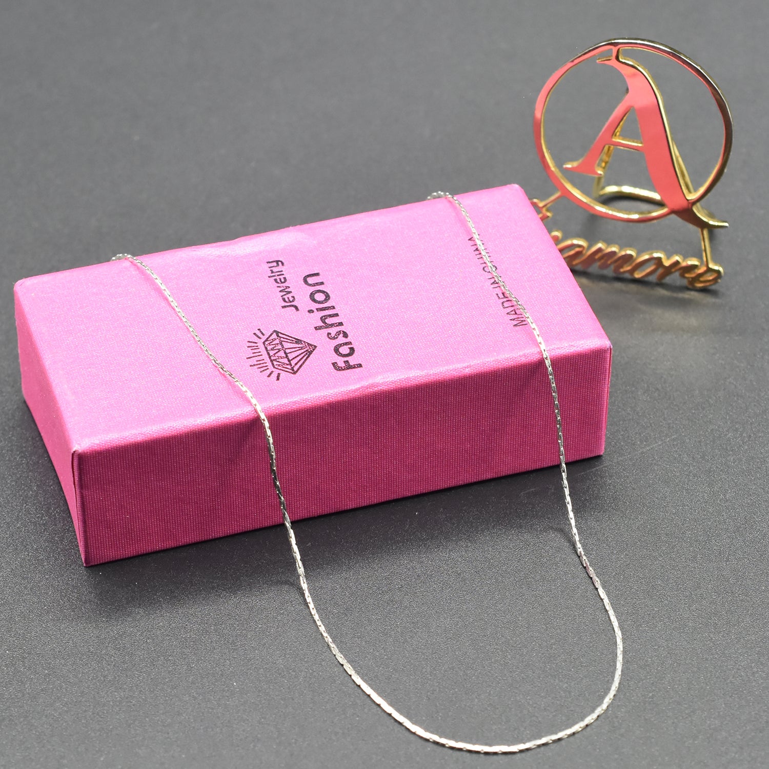 simple snake chain sliver colour – Loto.pk